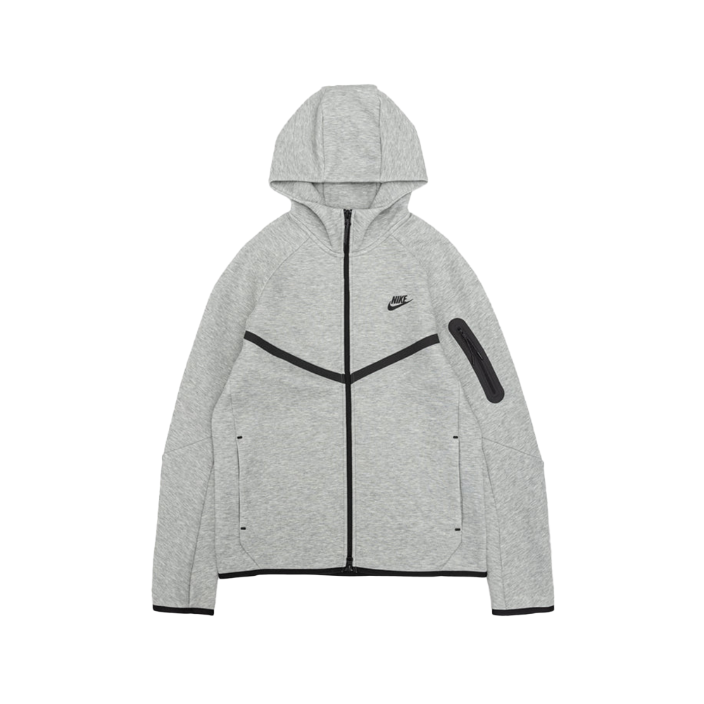 Nike Tech FZ Windrunner Hoodie 'Dark Grey Heather/Black'